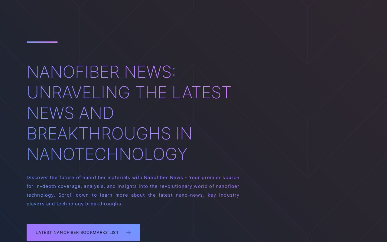 Nanofiber News